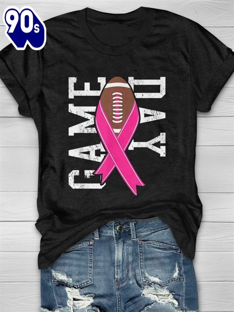 Breast Cancer Football Game Day - Breast Cancer Awareness Shirt ...