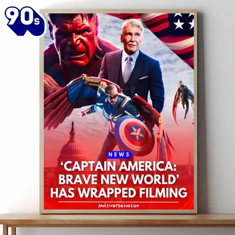 Captain America Brave New World Poster Canvas - Musicdope90s