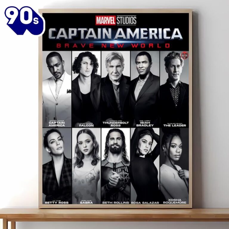 Captain America Brave New World Poster Canvas - Musicdope90s