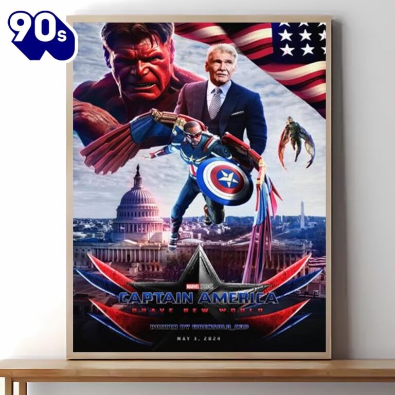 Captain America Brave New World Poster Canvas - Musicdope90s