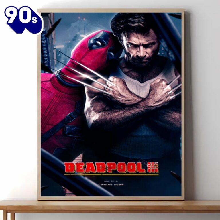 Deadpool 3 Movie Poster 2024 Wall Art Canvas - Musicdope90s