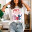 Disney Stitch And Angel Hey You're My Fav Love Valentine's Day - Short Sleeve T-Shirt - Musicdope90s