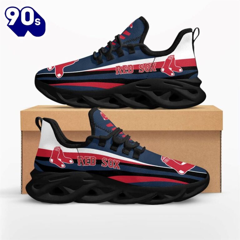 NCAA Boston Red Sox Max Soul Running Shoes - Musicdope90s