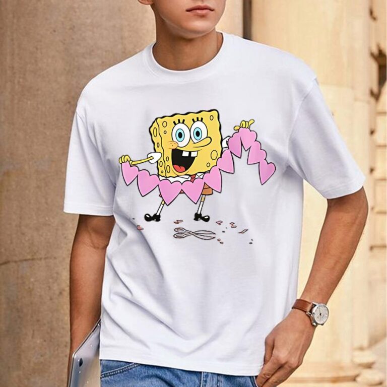 Spongebob Squarepants Matching Valentine's Day Gender-Neutral T-Shirt ...