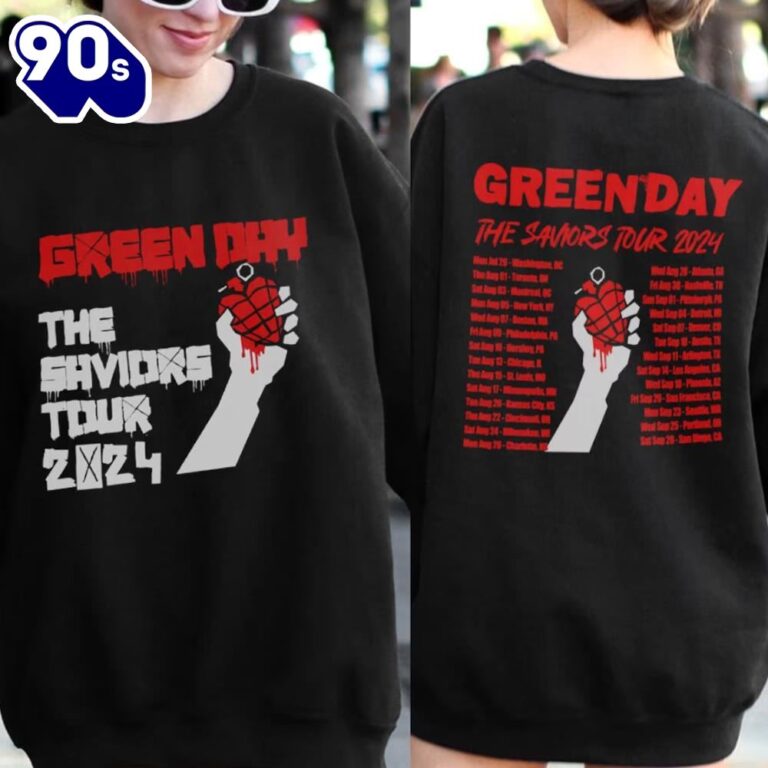 The Saviors Tour 2024 Green Day Shirt Green day Band - Musicdope90s