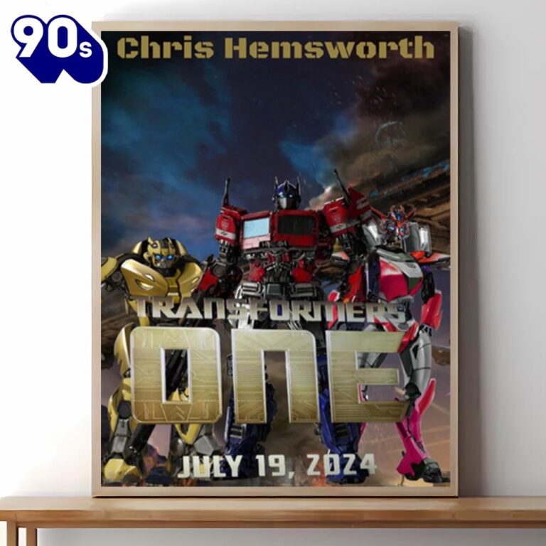Transformers One 2024 Movie Poster Wall Art Canvas - Musicdope90s