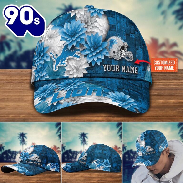 NFL Detroit Lions Cap Custom Your Name - Musicdope90s