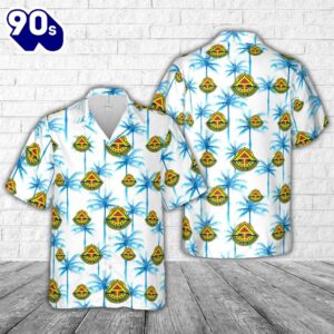 US Army 7th Army Pyramid of Power Hawaiian Shirt - Musicdope90s