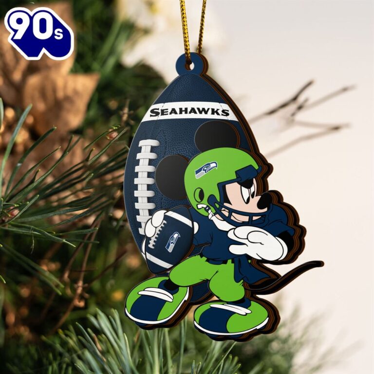 Ncaa Seattle Seahawks Mickey Mouse Christmas Ornament - Musicdope90s