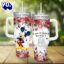 Mickey Flower Pattern 40oz Tumbler - Musicdope90s