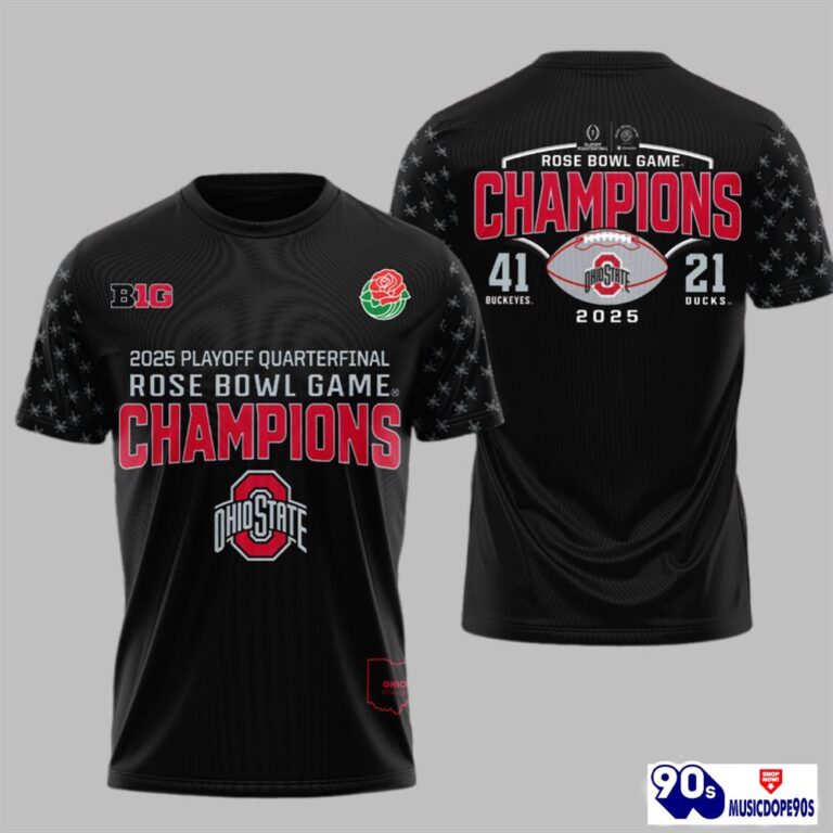 Ohio State Football Limited 2024 Rose Bowl Champions Grey Hoodie ...