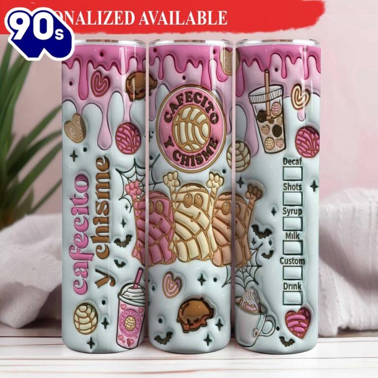 3D Pan Dulce Coffee Valentine Tumbler - Musicdope90s