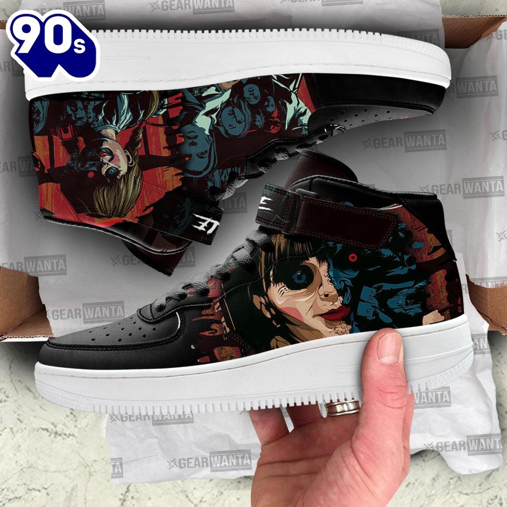 Annabelle Shoes High Top Air Force Shoes Custom Sneakers For Horror ...