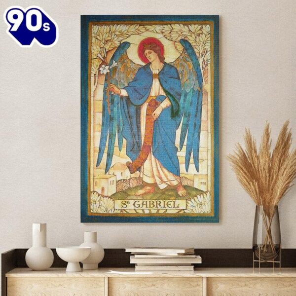 Archangel Gabriel Canvas Poster Wall Art Print - Musicdope90s
