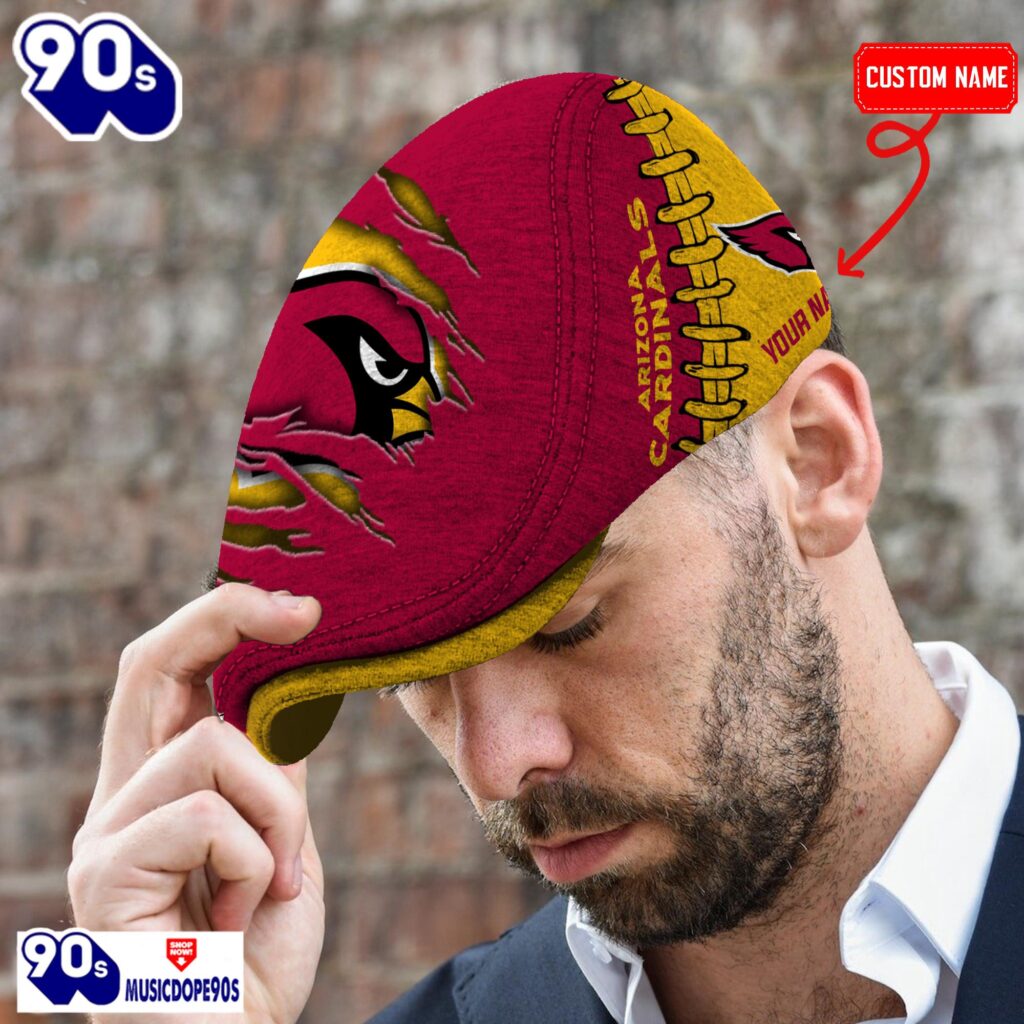 Arizona Cardinals NFL Basic Design Personalized Jeff Cap - Musicdope90s