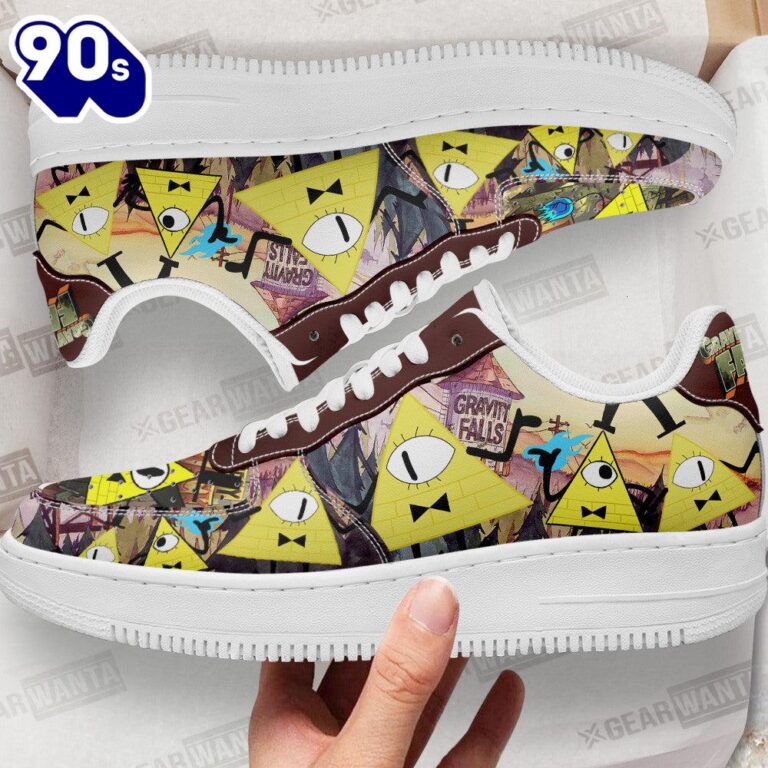 Bill Cipher Gravity Falls Air Sneakers Custom Cartoon Shoes - Musicdope90s