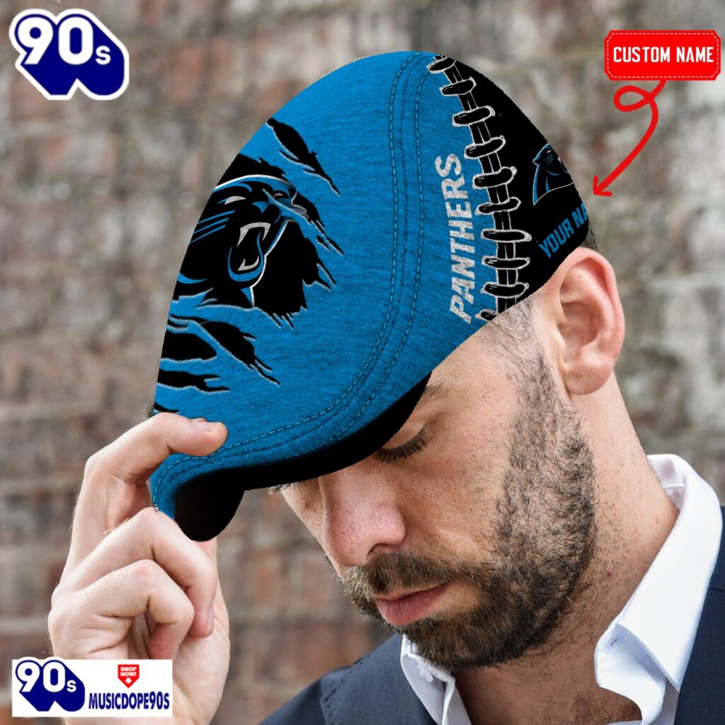 Carolina Panthers NFL Basic Design Personalized Jeff Cap - Musicdope90s