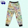 Custom Disney Famous Characters Colorful Team Pajamas Set - Movie ...
