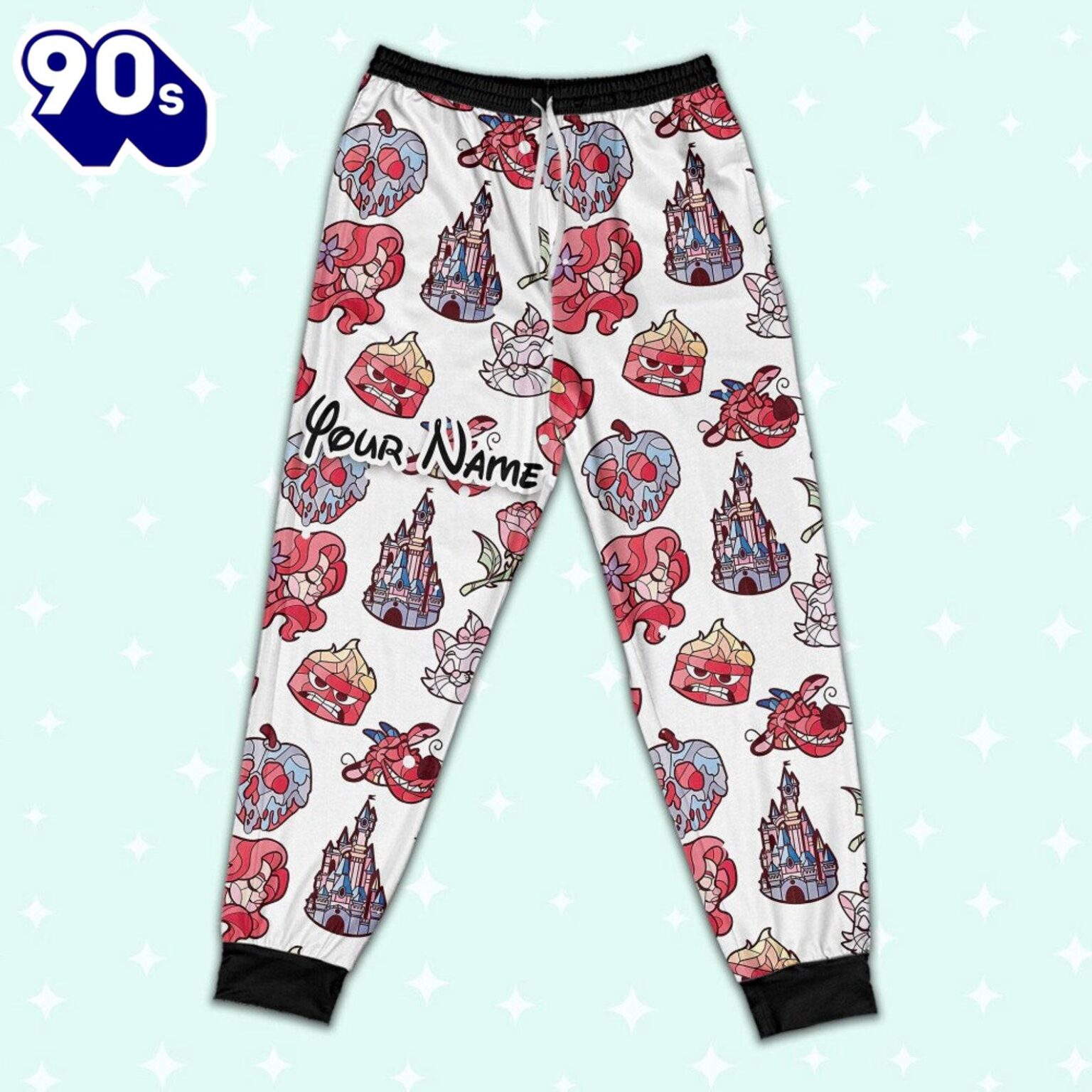 Custom Disney Magic Characters Red Team Pajamas - Movie Cartoon Holiday ...