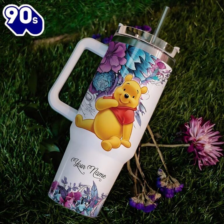 Custom Name Just Pooh Printed Tumbler - Musicdope90s