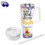 Custom Name Just Pooh Printed Tumbler - Musicdope90s