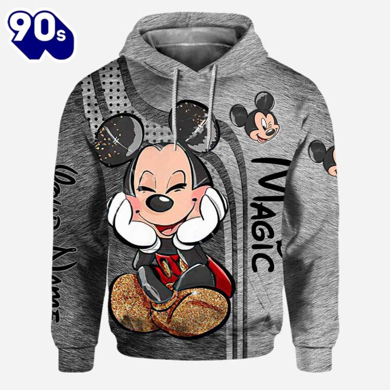Cute Mickey Ears - Personalized Hoodie and Leggings - Musicdope90s