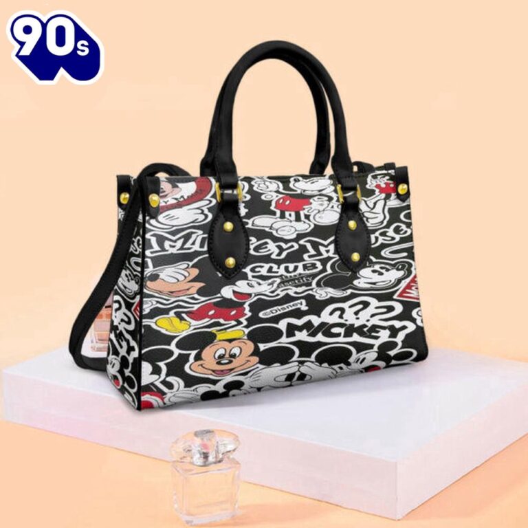 Mickey Mouse Leather Bag Handbag Gift For Women - Musicdope90s