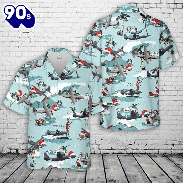 Lockheed Martin C-130J Super Hercules Christmas Hawaiian Shirt ...