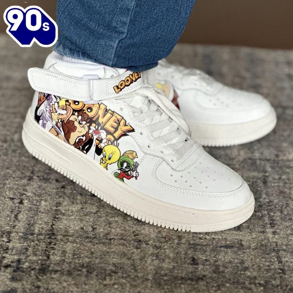 Looney Tunes High Top Air Force Shoes Characters For Cartoon Fans ...