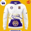 LSU Tigers 100 Years in Tiger Stadium Scratch Hoodie - Musicdope90s