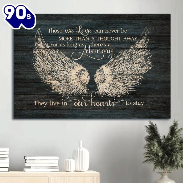 Memorial Angel Wings Memorial Gift For Family Members Those We Love Can ...