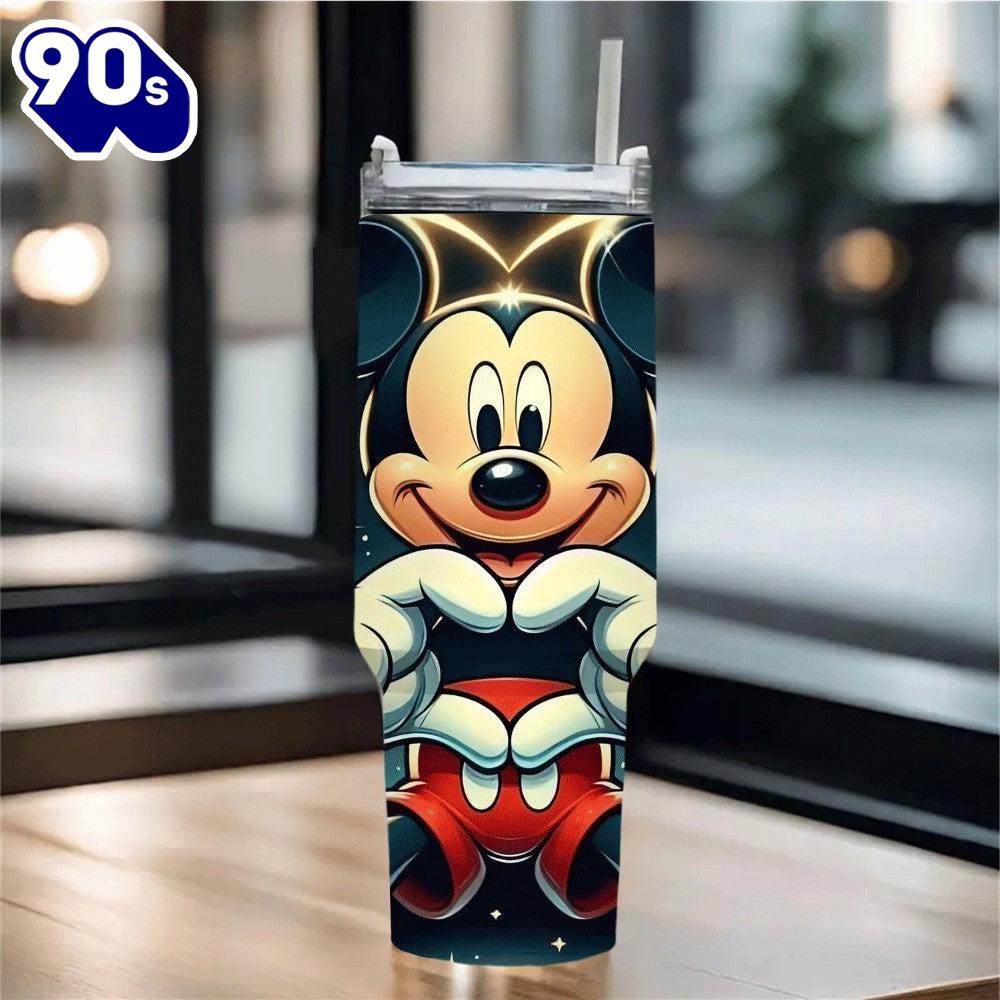 Mickey Mouse Travel Tumbler With Lid - Musicdope90s
