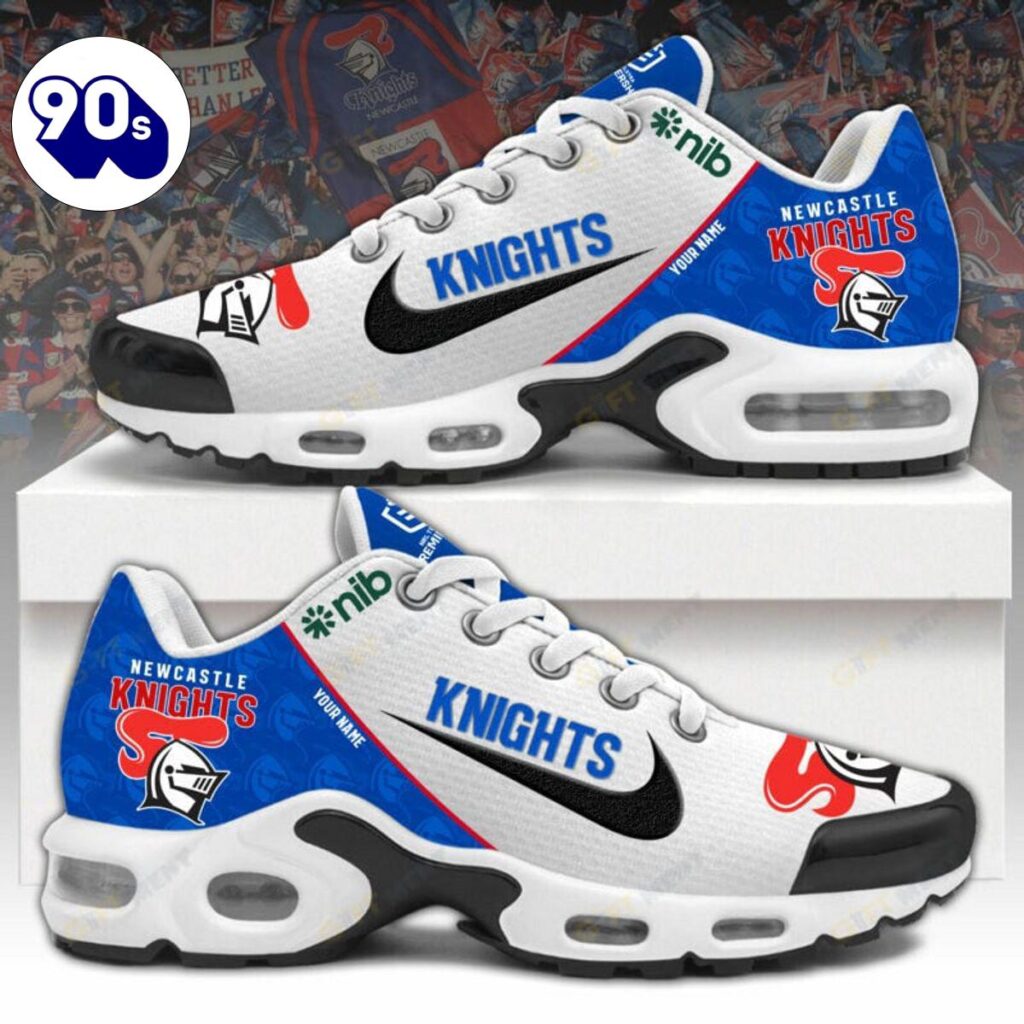 Newcastle Knights NRL Custom Name TN Air Max Plus Shoes - Musicdope90s