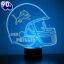 NFL Detroit Lions Football Led Sports Fan Lamp Gift Christmas ...