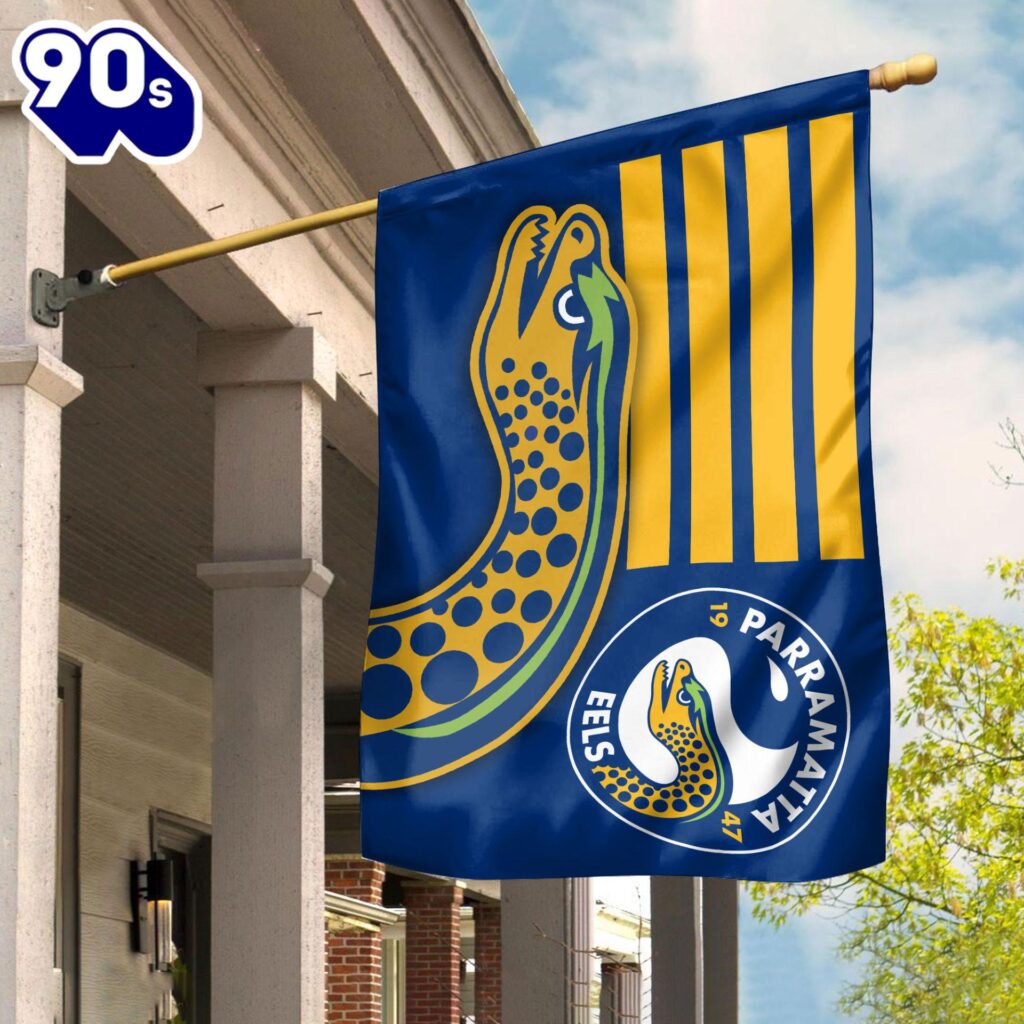 NRL Parramatta Eels Blue Gold House Flag - Musicdope90s