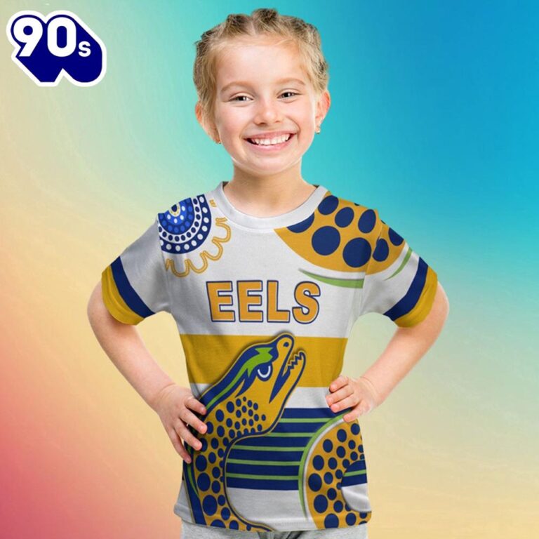 NRL Parramatta Eels Indigenous Kids T-shirt - Musicdope90s
