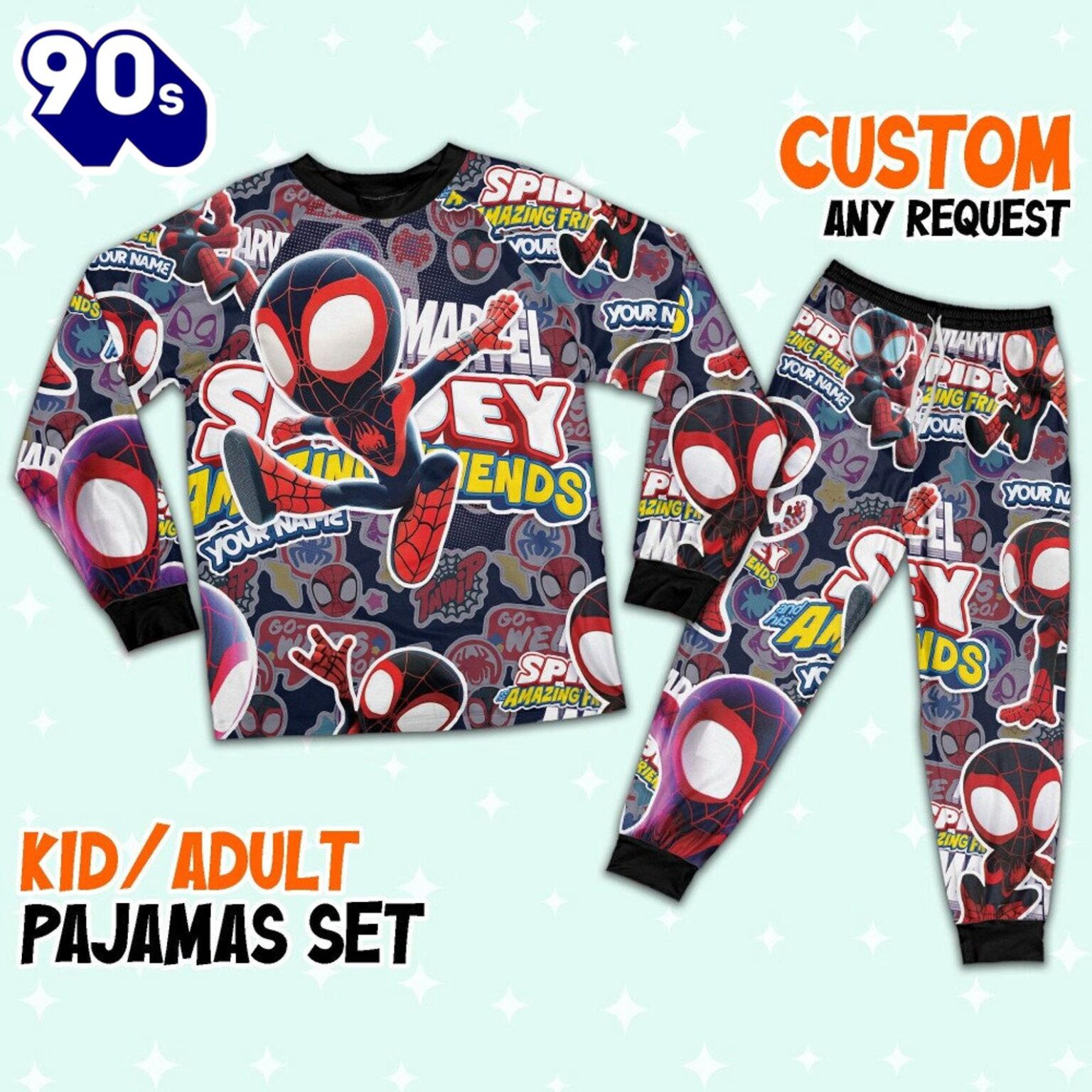Custom Disneyland Trip Mickey Colorful Pajamas - Family Disneyland ...