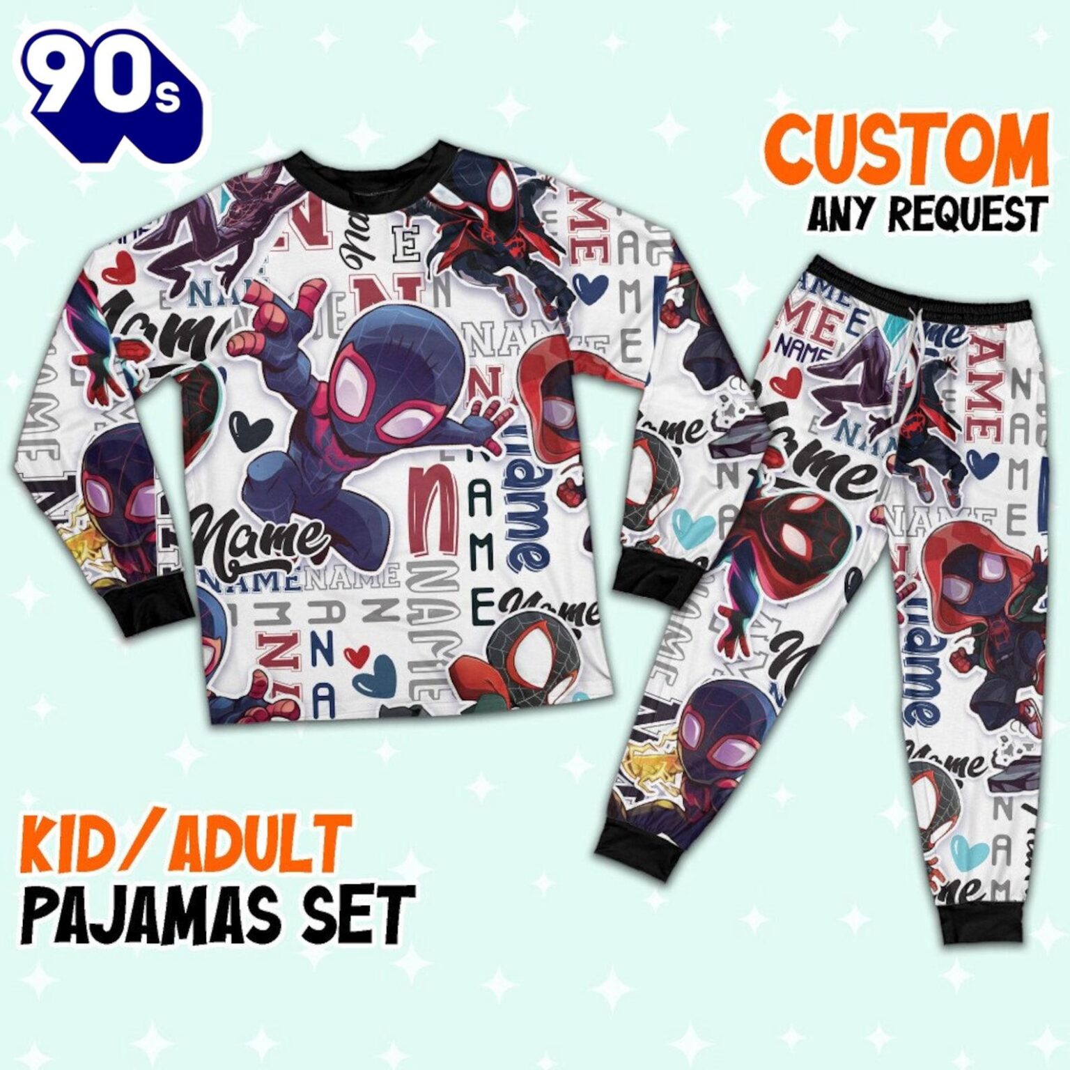 Personalized Name Spidey Amazing Friends Comic Pajamas - Family ...