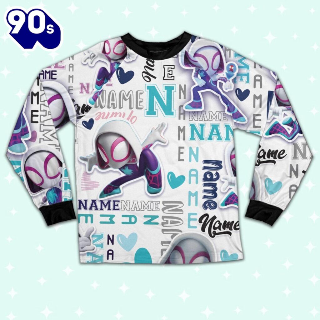 Personalized Name Spidey Gwen and His Amazing Friends Pajamas - Family ...