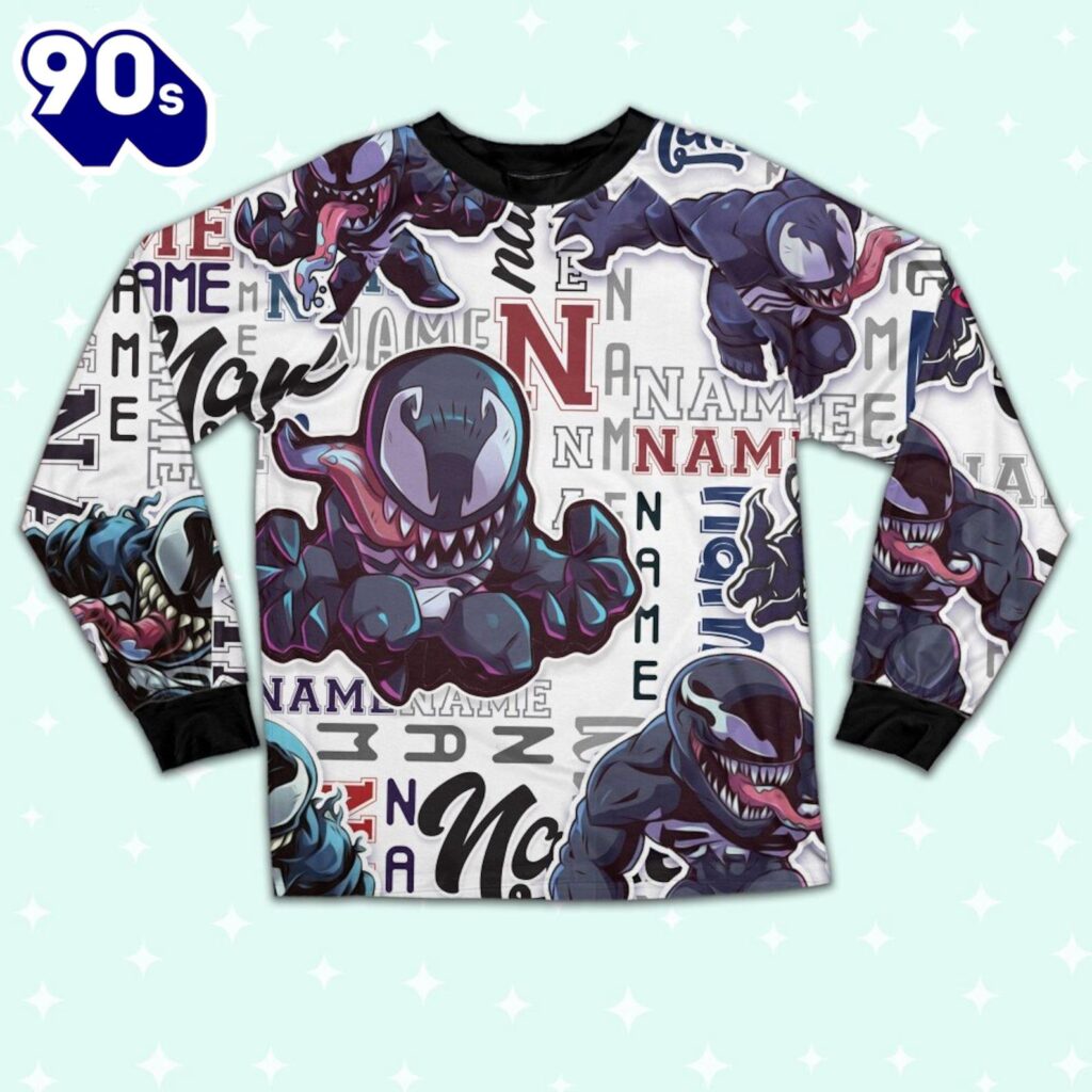 Personalized Name Spidey Man Friends Venom Comic Pajamas - Family ...
