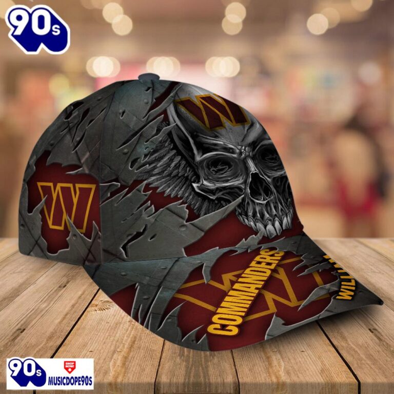 Personalized NFL Washington Commanders Skull Cap V2 - Musicdope90s