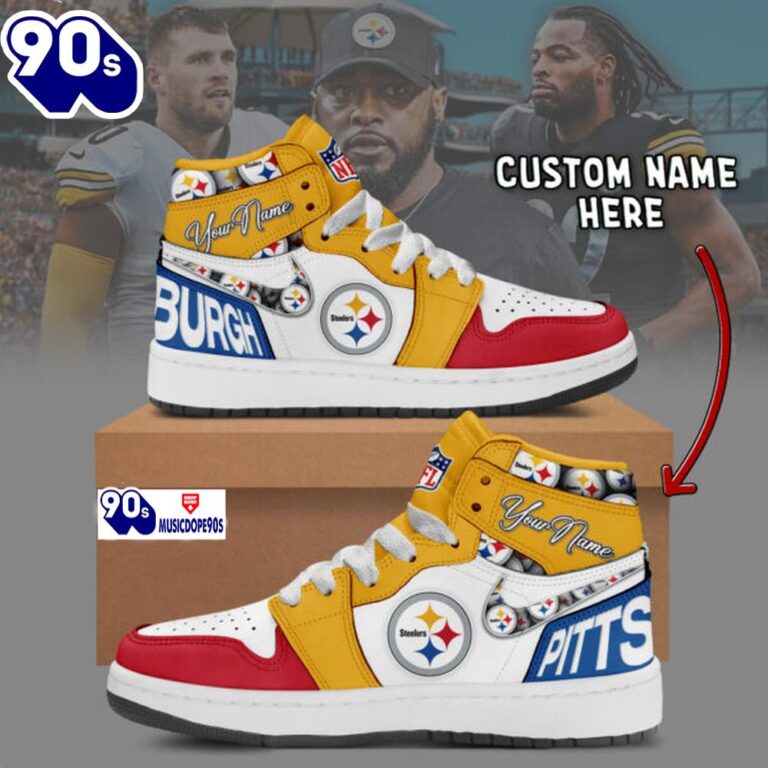 Pittsburgh Steelers Air Jordan 1 Shoes - Musicdope90s