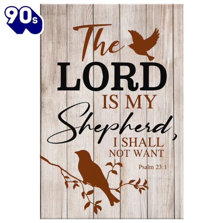 The Lord Is My Shepherd Psalm 231 Canvas Wall Art Prints - Musicdope90s