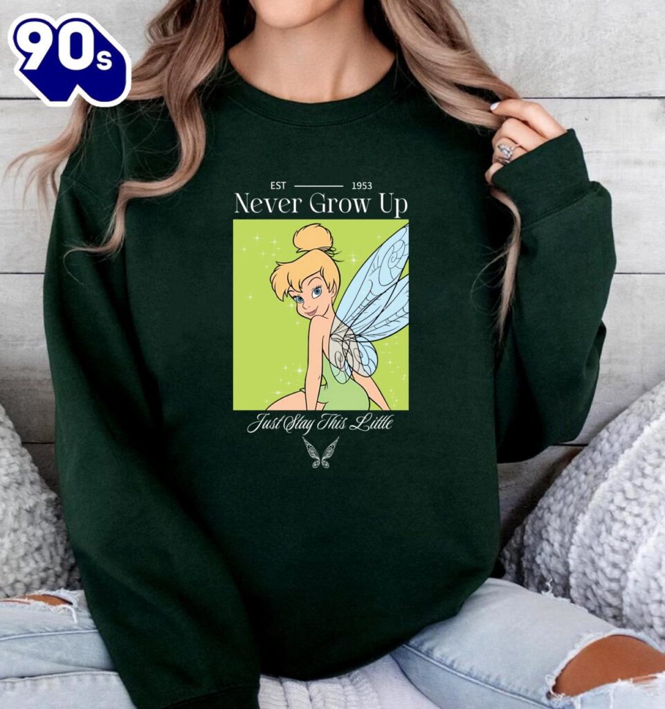 Tinker Bell Nerver Grow Up Taylor Swift T Shirt - Musicdope90s