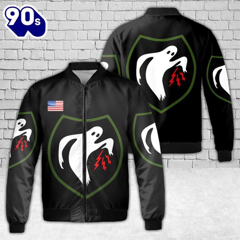 US Army Ghost Army 23rd HQ Special Troops AOP Fleece Bomber Jacket ...