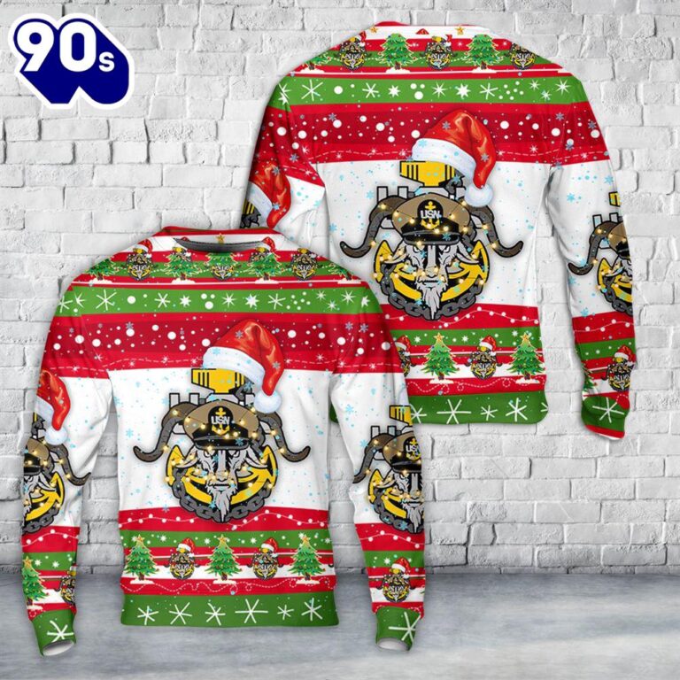 US Navy Chief with Goat head anchor Christmas Sweater - Musicdope90s