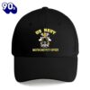 Us Navy Master Chief Skull And Cross Bones Anchor Embroidered Cap ...