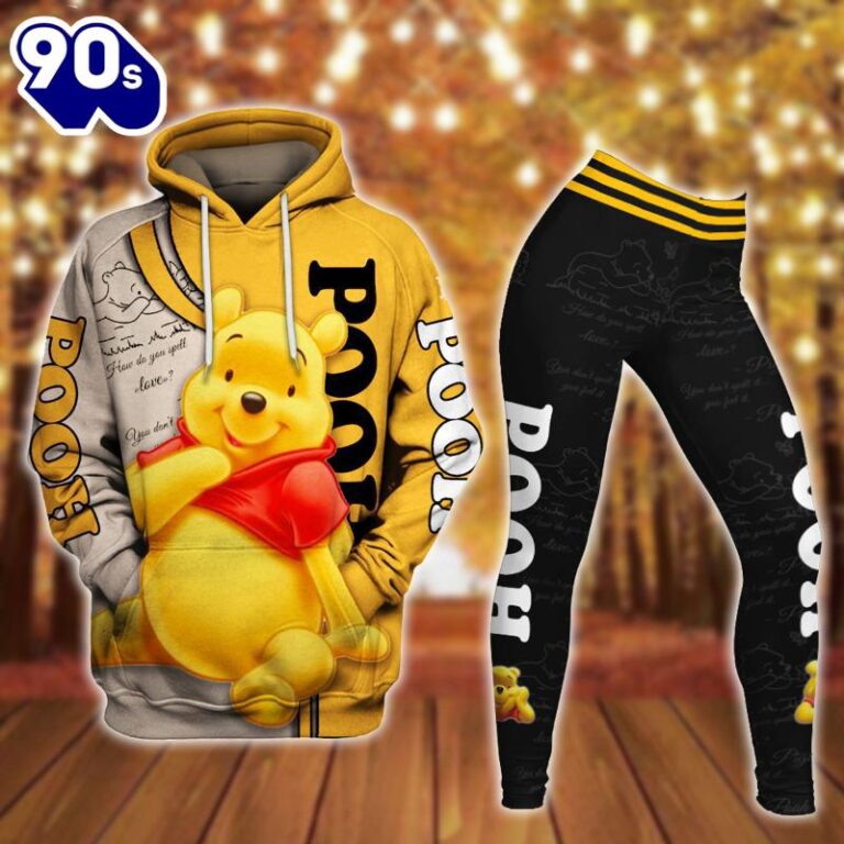 Winnie The Pooh Hoodie And Leggings Set - Musicdope90s